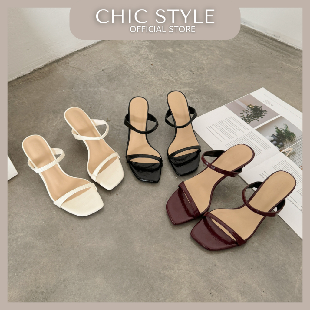CHIC STYLE Rachel Classic Strappy High Heels | Casual Dinner Event ...