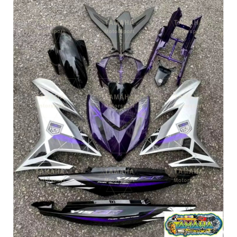 YAMAHA Y15 Y15zr V1 V2 Malaysia version custom purple purba Cover set ...