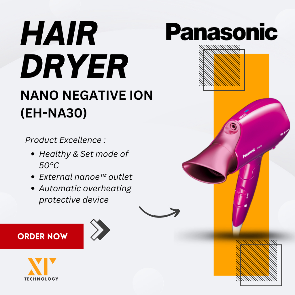 PANASONIC HAIR DRYER NANO NEGATIVE ION (EH-NA30) | Shopee Malaysia