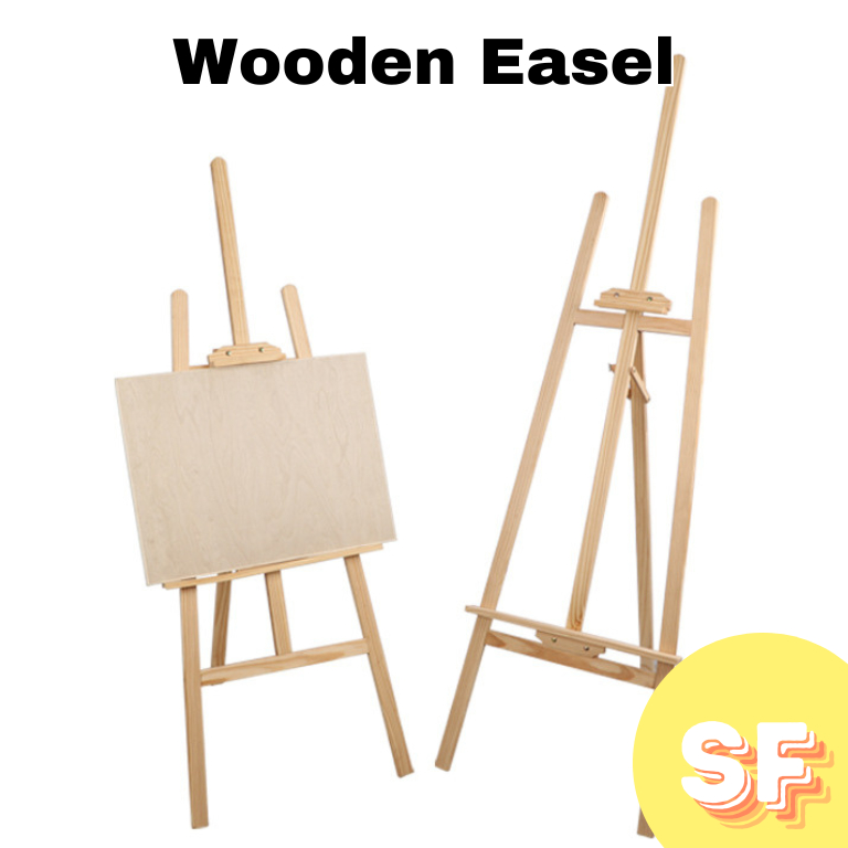 150cm 175cm Pine Wood Stand Wood Easel Art Sketch Drawing Stand Welcome ...