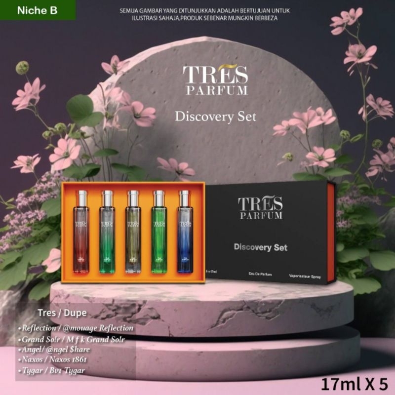 Tres Parfum Discovery Set (Niche B) | Shopee Malaysia