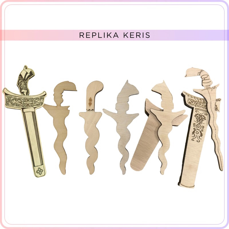 Prop Merdeka Replika Keris Kayu (Dengan Sarung/Tanpa Sarung) Pahlawan ...
