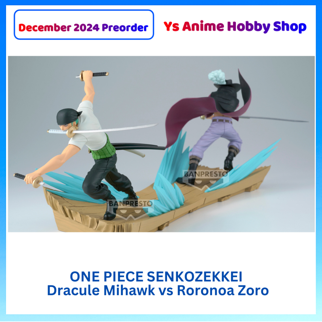 【December 2024 Preorder】Banpresto One Piece Senkozekkei Dracule Mihawk ...