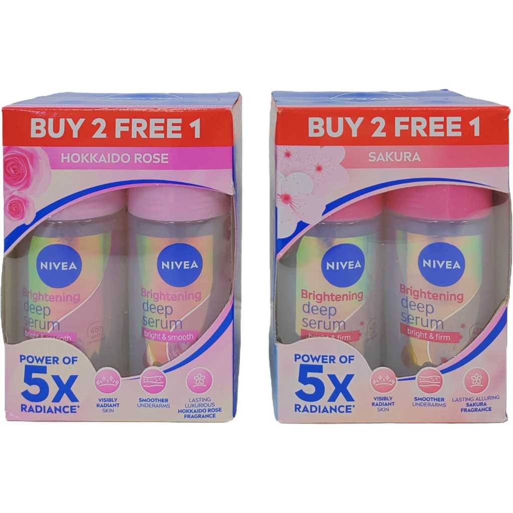 NIVEA 50ml Deodorant Sakura / Hokkaido Rose Buy2Free1 | Shopee Malaysia