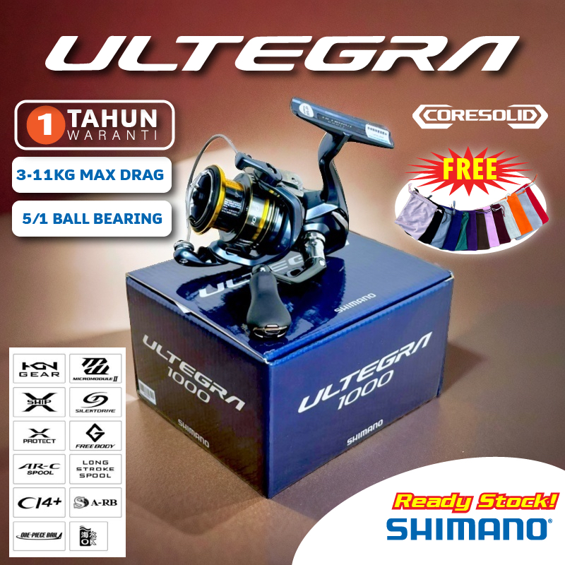 SHIMANO ULTEGRA 21 Spinning Reels fishing mesin pancing air masin UL ultralight macam Nasci ...