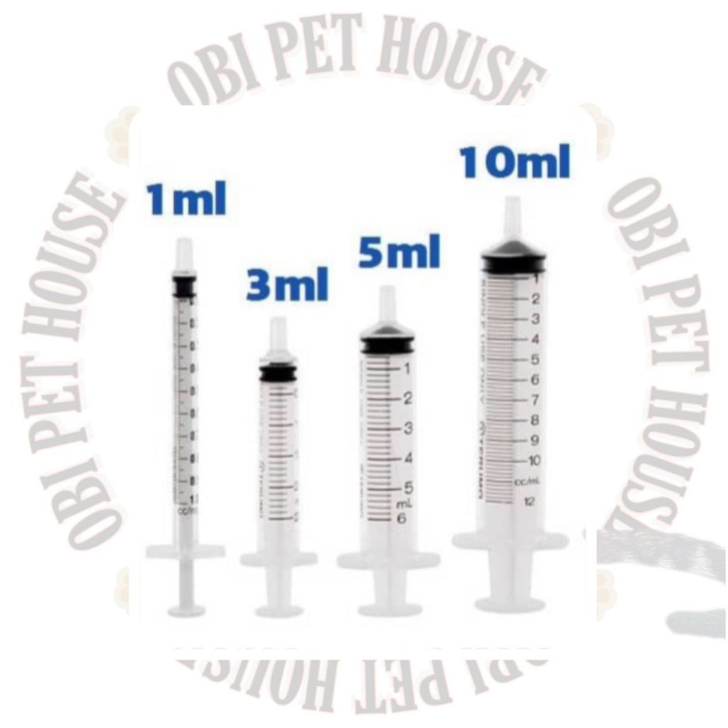 Disposable Syringe Picagari Luer Slip 1ml / 3ml / 5ml / 10ml | Shopee ...