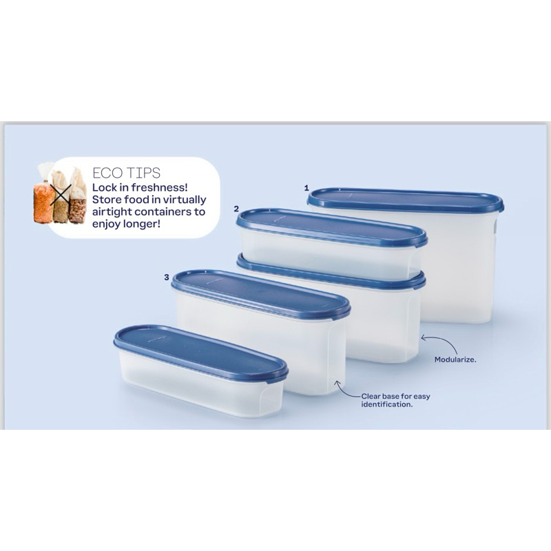 Tupperware Modular Mates Super Oval Set 5pcs | Shopee Malaysia
