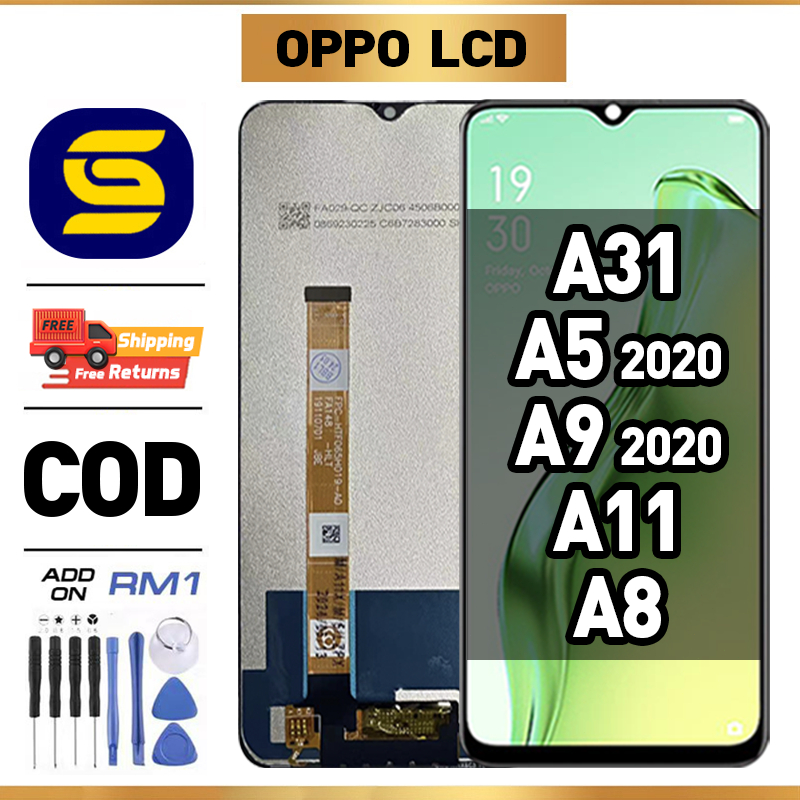 LCD OPPO A31 2020/ A5 2020/ A9 2020/ A11/ A8 Compatible For Glass ...