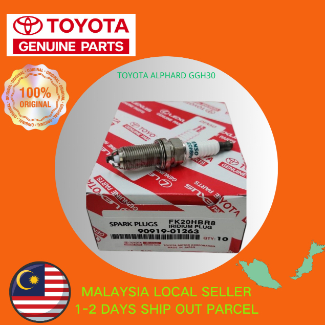 Toyota Alphard Ggh30 V6 Original New Spark Plug FK20HBR8 (6Pcs) Parts ...