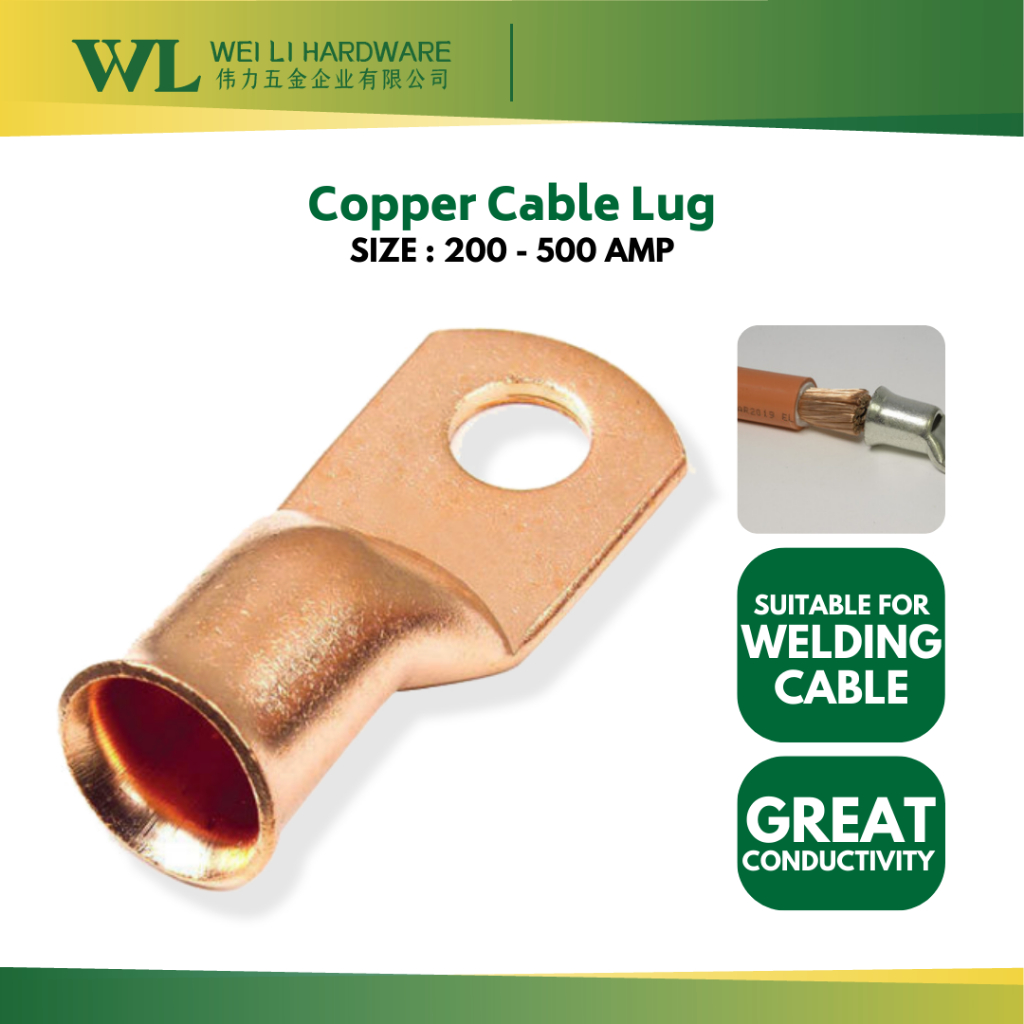 Copper Cable Lug 200-500Amp / welding cable lug / cable lug copper ...