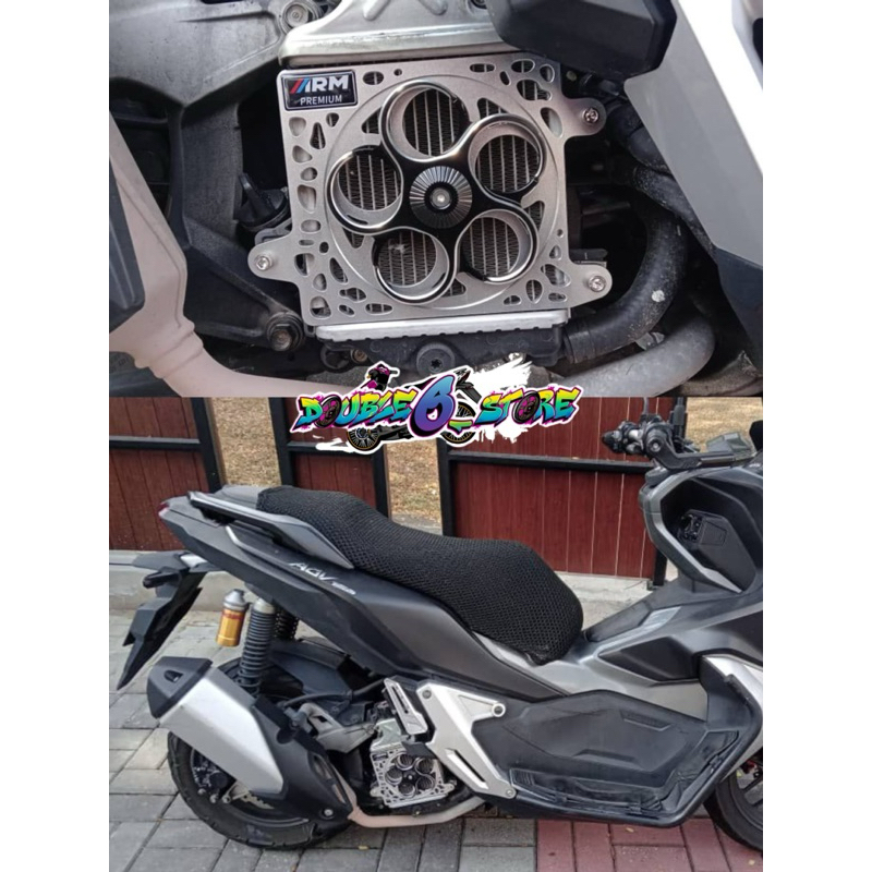 COOLANT SPINNER RADIATOR COVER KIPAS HONDA ADV 150 RADIATOR COVER ALLOY ...