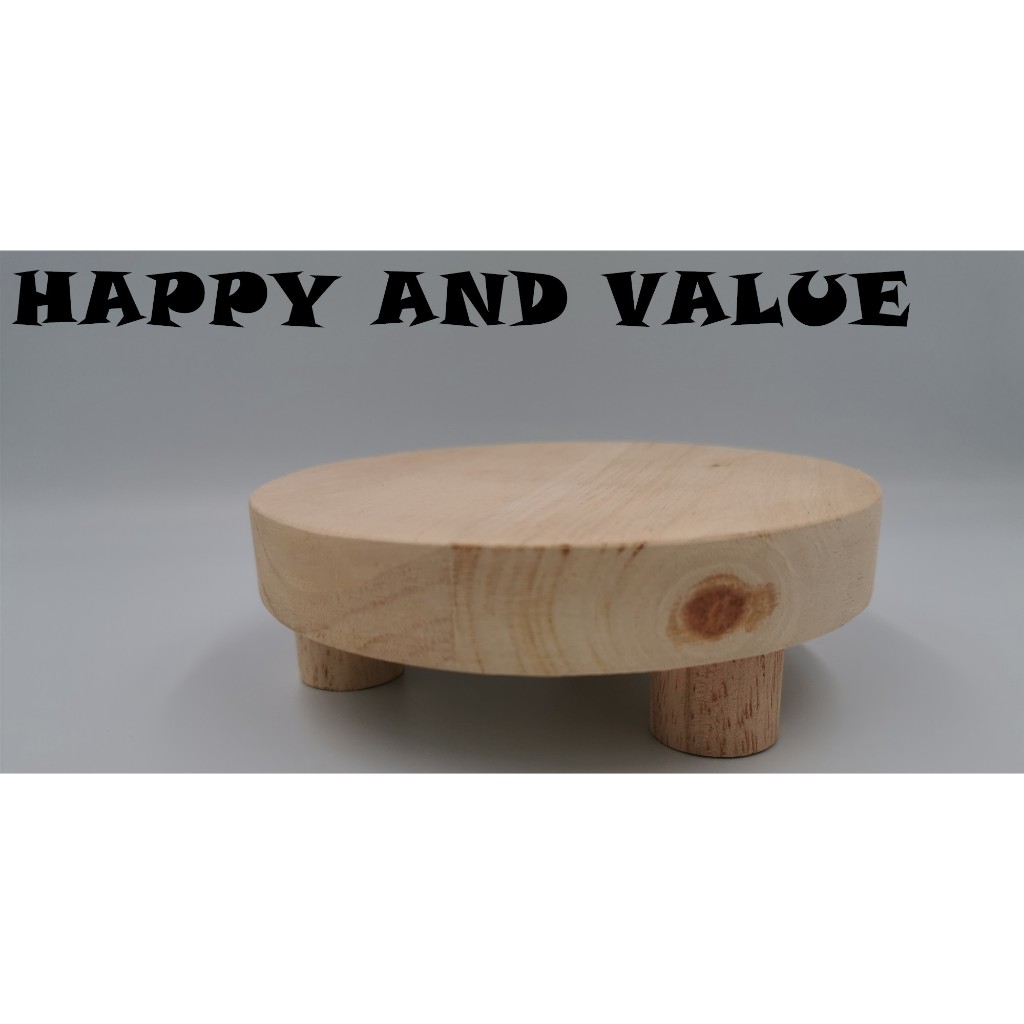 Mini Wood Board With Stand Multipurpose Use ( Round / Rectangle ...