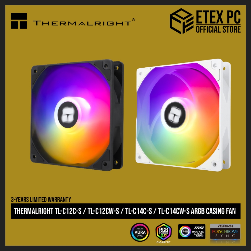 Thermalright TL-C12C-S / TL-C12CW-S / TL-C14C-S / TL-C14CW-S ARGB ...