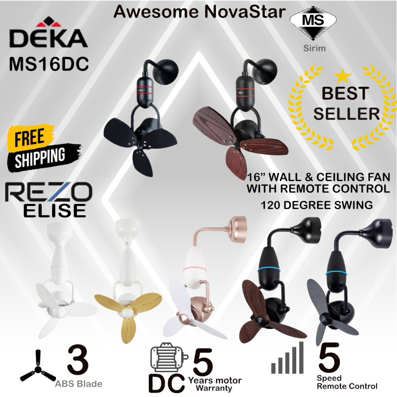 DEKA MS16 / MDC168 / REZO Elise NEW DC Inverter Motor Decorative wall ...