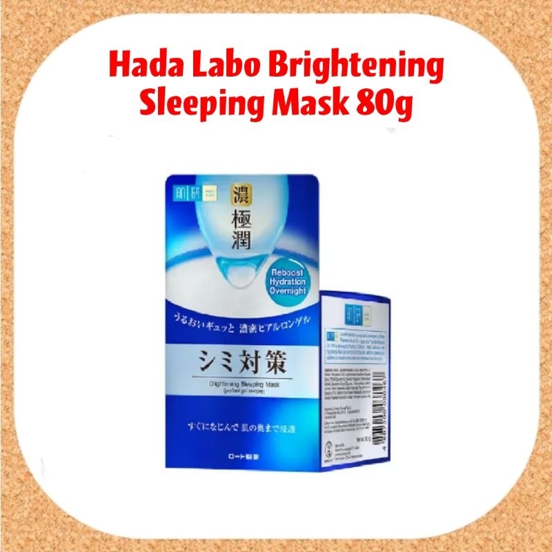 hada Labo Brightening Sleeping Mask 80g | Shopee Malaysia