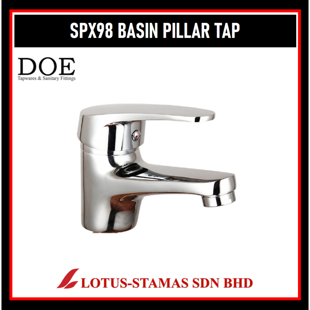 DOE SPX98 Solid Brass Basin Pillar Tap - Cold Water | Shopee Malaysia