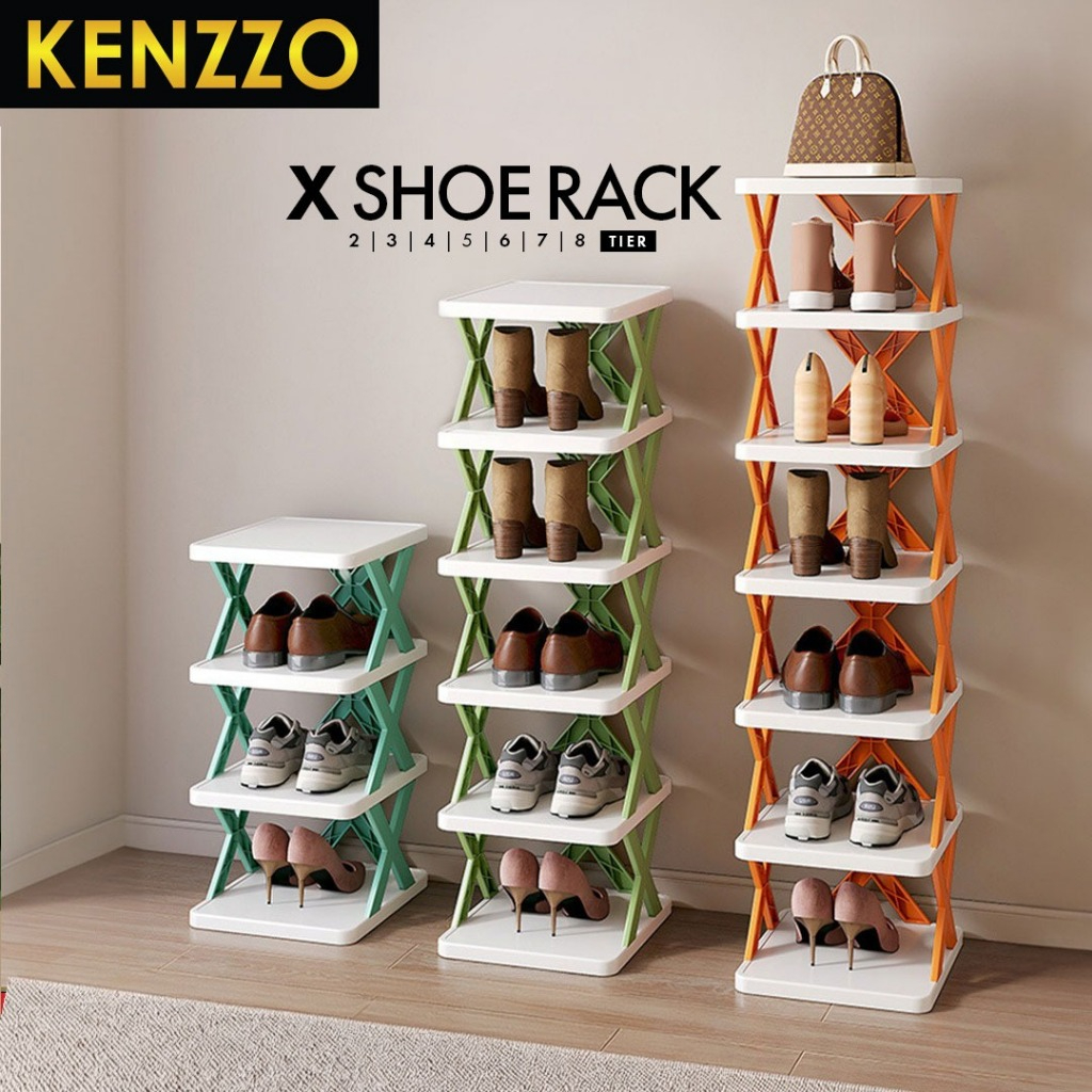 Kenzzo : Rak Kasut Plastic Shoes Rack Multi-layer Narrow Shoe Rack ...