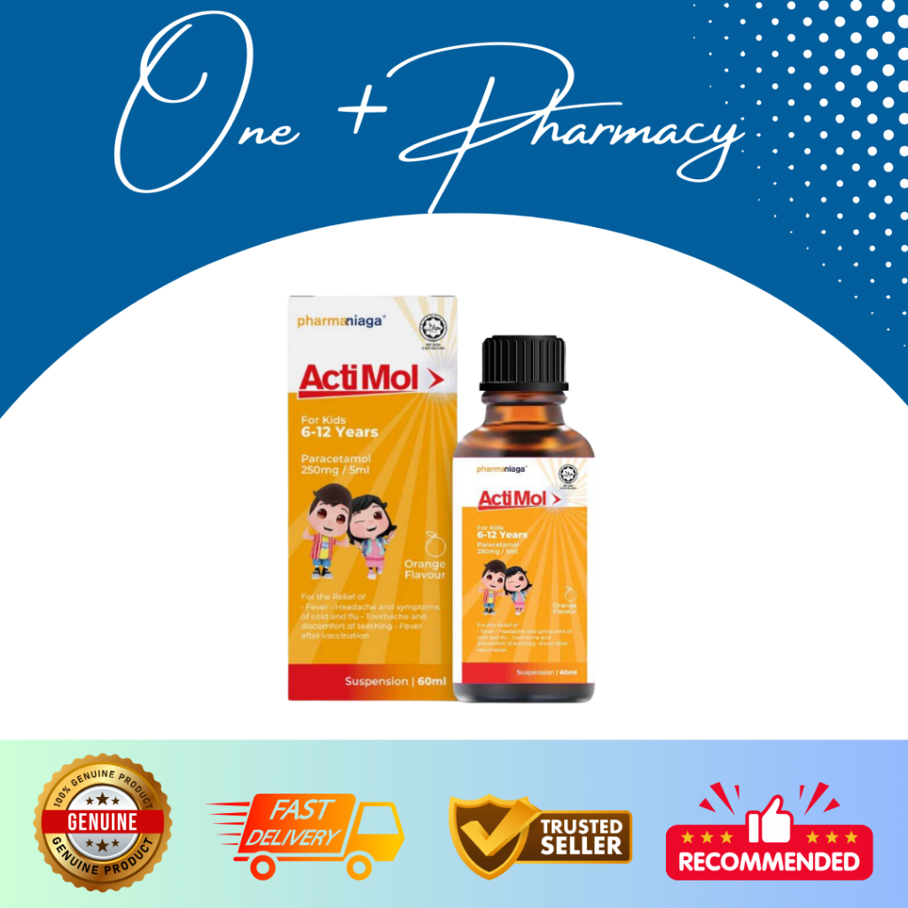 Actimol 250mg/5ml Susp 60ml | Shopee Malaysia