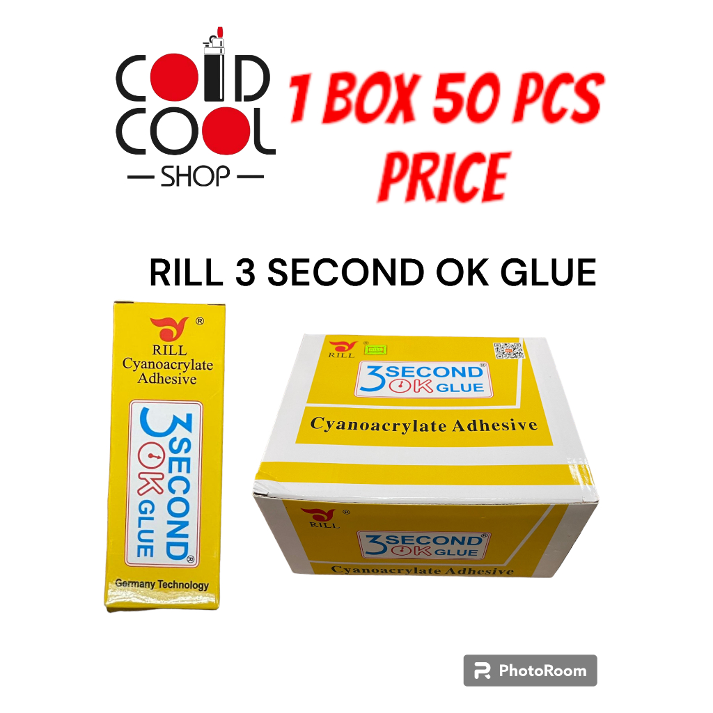 【BULK】RILL 3 Second OK Glue / Gam 3 Saat / 三秒胶水🔥Ready Stock🔥 | Shopee ...