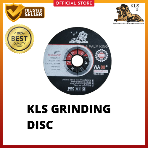 KLS Grinding Disc 4"/ Cutting Disc 4" x 3mm x 16mm | Shopee Malaysia