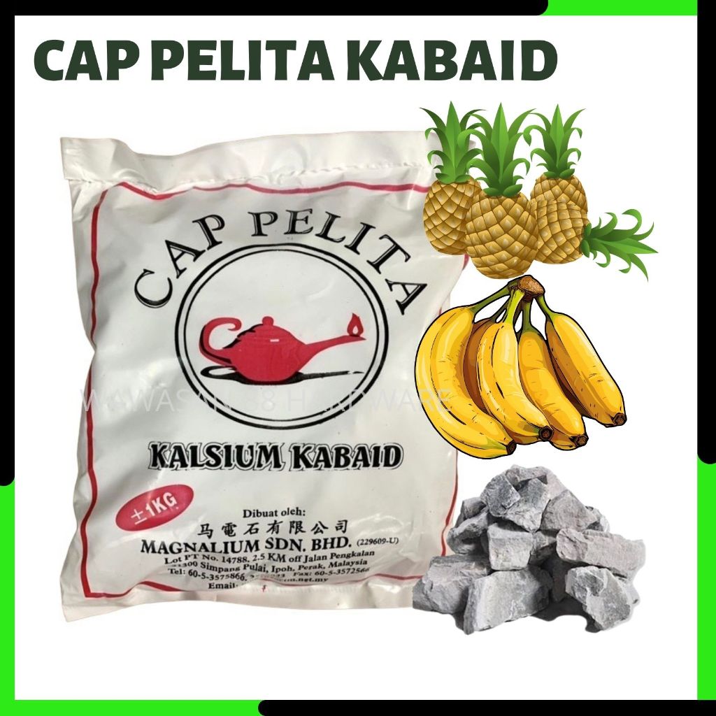 Cap Pelita Kalsium Kabaid Kalsium Karbat karbait Kabat 25mm-50mm 1kg ...
