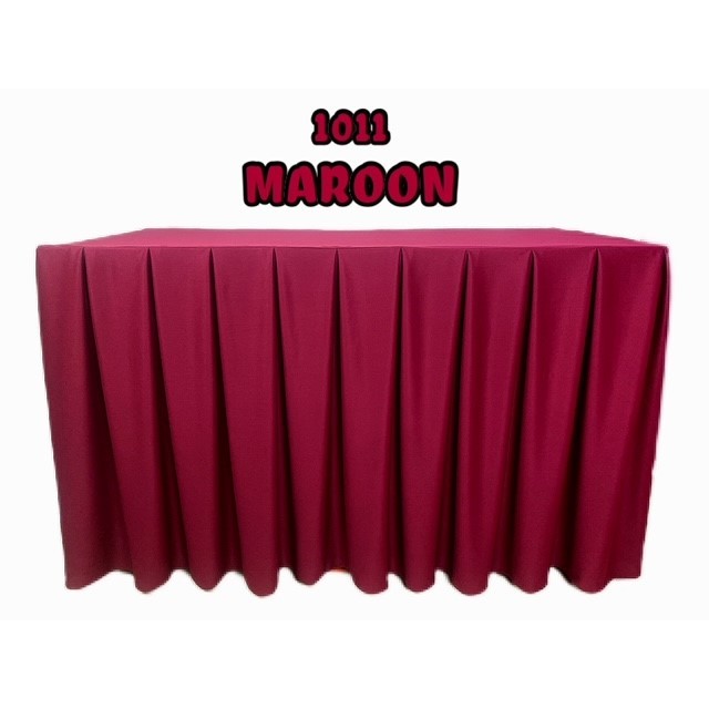 MAROON Cover BAnquet table / alas meja / sarung meja | Shopee Malaysia