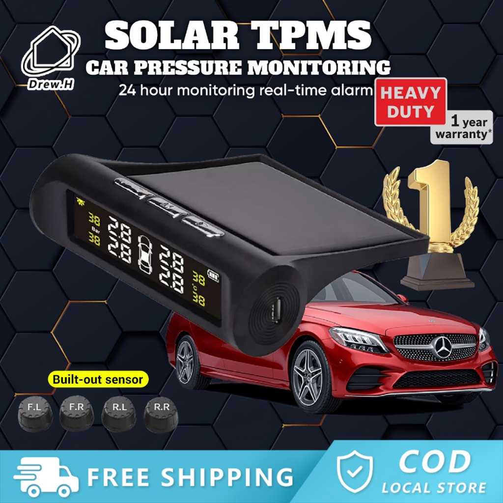 TPMS Tyre Pressure Monitor Car Wireless Tpms Tyre Pressure Monitoring ...