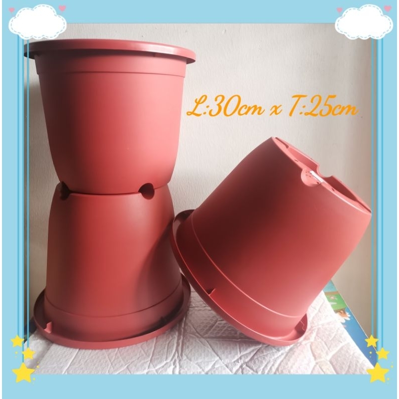 🔥Hot Item🔥Pasu Bunga Plastik / Pasu Plastik Besar/ Flower Pot 塑胶花盆 ...