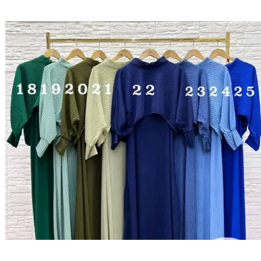 ARIANA CROP TOP DRESS MUSLIMAH SOFT PLEATED MUSLIMAH WEAR NEW FASHION ...