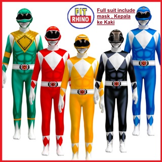 COSTUME POWER RANGER Kids adult Superhero Power Samurai Sentai Costume ...
