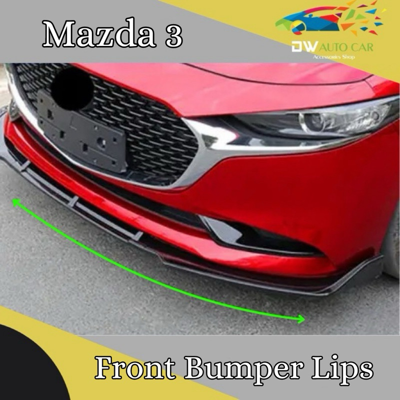 Mazda 3 2020-Present Front Bumper Lips Car Modify | Shopee Malaysia