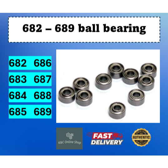 Ball Bearing 683 684 685 686 687 688 689 ZZ Deep Groove Metal Shielded Miniature Bearing ...