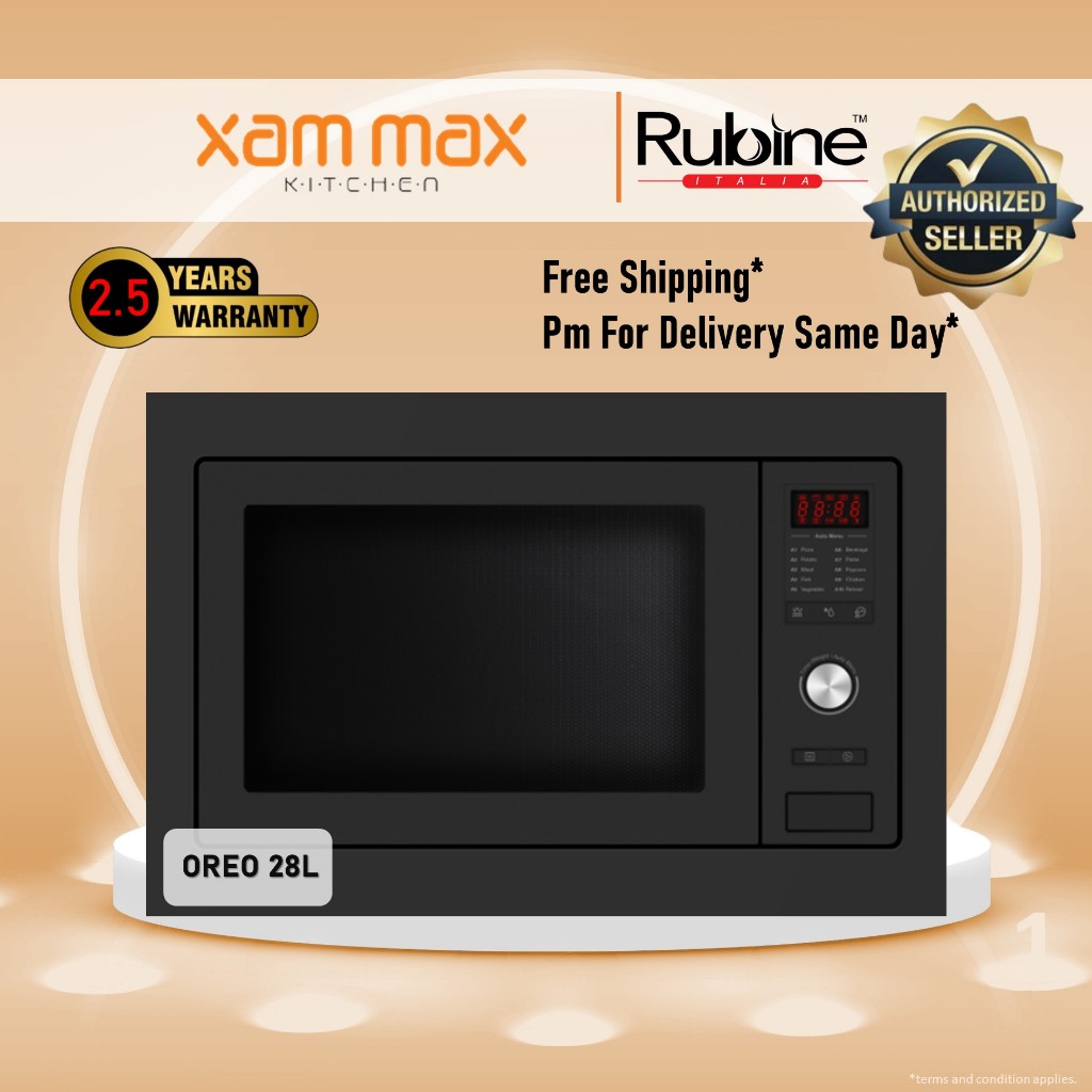(PM FOR SHIP TODAY) XAMMAX Rubine Built-in Microwave Oven RMO-OREO-28BL ...