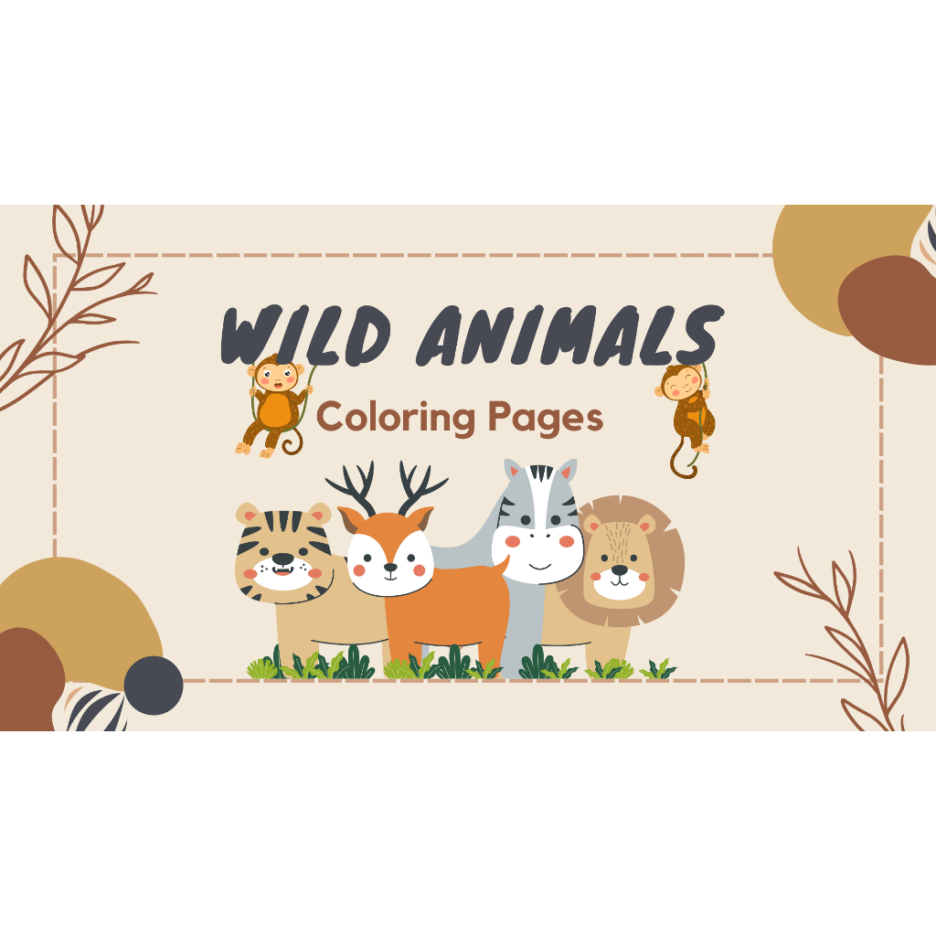 | E-Print | 30 Wild Animal Coloring Pages For Kids, 30 Wild Animal ...