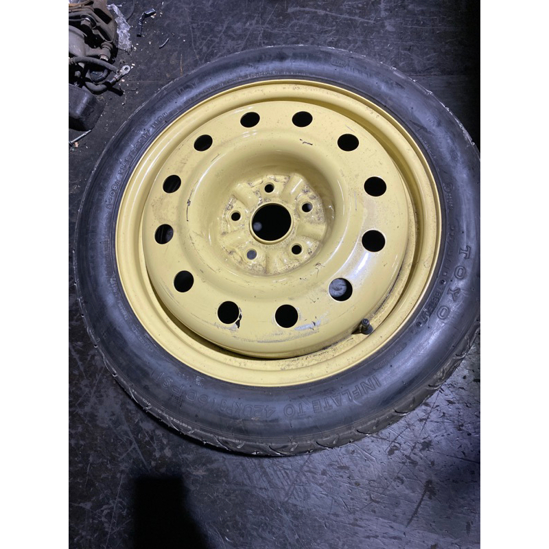 Toyota velfire alphard spare tyre 17 inch 5 hole 155/70/17 | Shopee ...