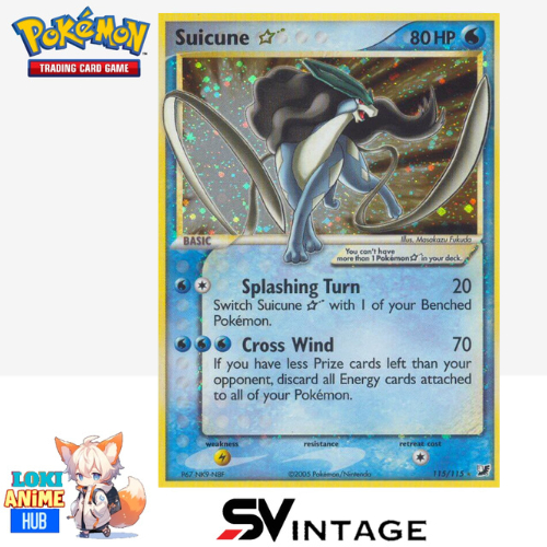 (EN) Suicune Star · Unseen Forces (UF) #115 red SV Vintage Ptcg Tcg ...
