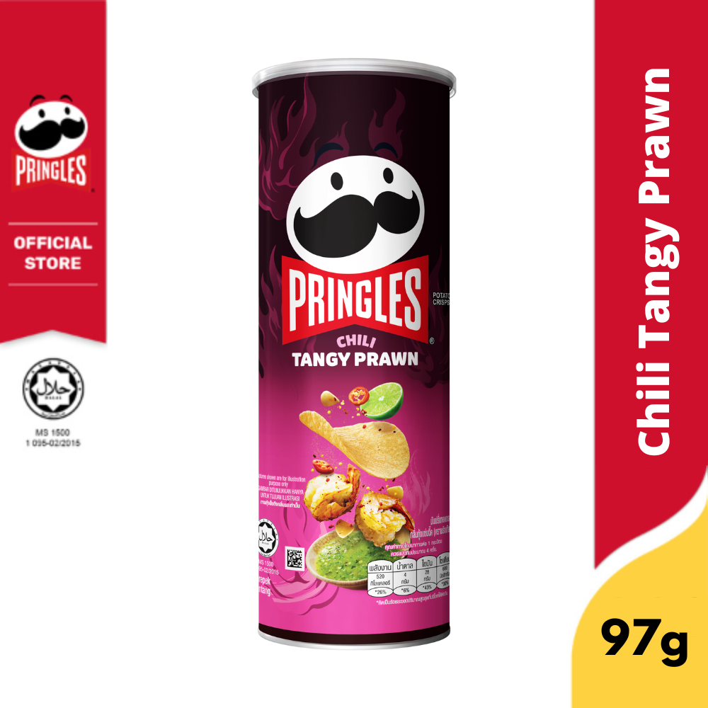 Pringles Potato Chips - Chili Tangy Prawn 102g | Shopee Malaysia