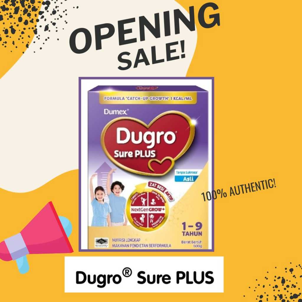 EXP 2026 Dumex DUGRO SurePlus 600g (1-9 tahun) | Shopee Malaysia