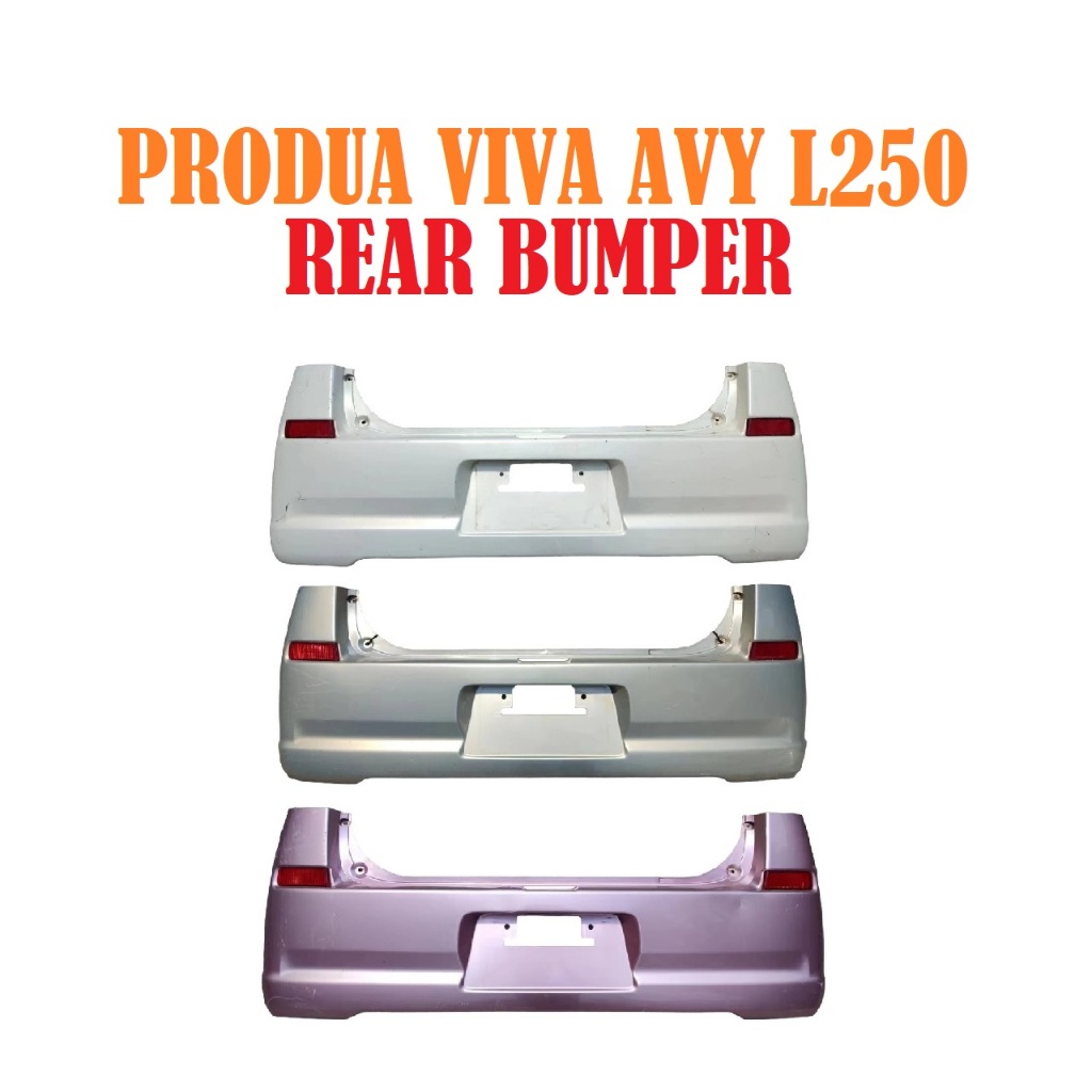 Rear Bumper Belakang Perodua Viva 2007-2014 Rear Bumper Belakang Ori ...