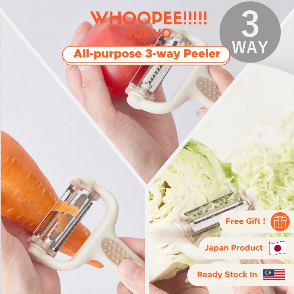[Japan Import | MY Ready Stock] All-purpose 3-Way Cooking Peeler ...