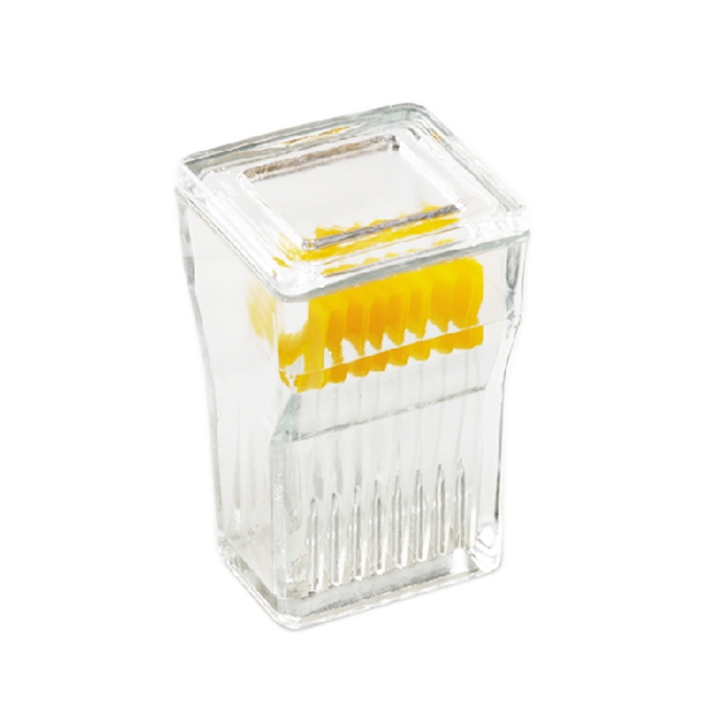 Glass staining jar for histology microscope slide staining dish ...