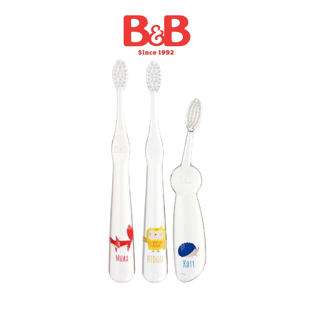 B&B Korea Baby Toothbrush For Kids (3PCS) (EXP DATE:2025/10) | Shopee ...