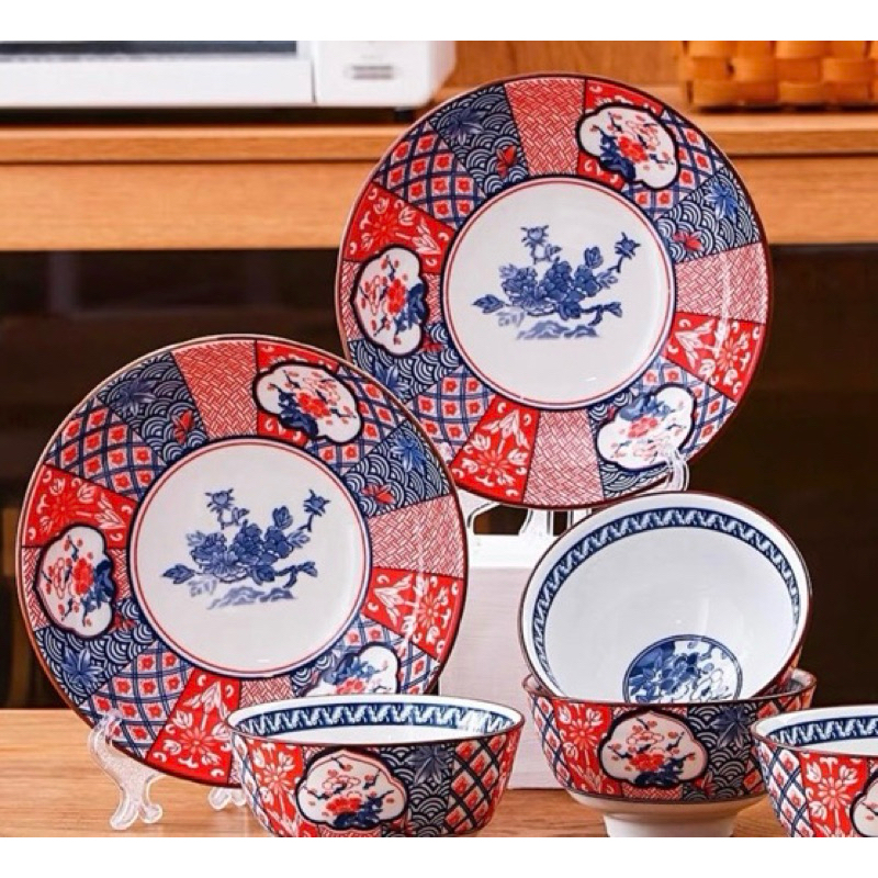 Japanese Style Imari Series Ceramic Rice Plate Deep Plate 萬里燒深型飯盤 ...
