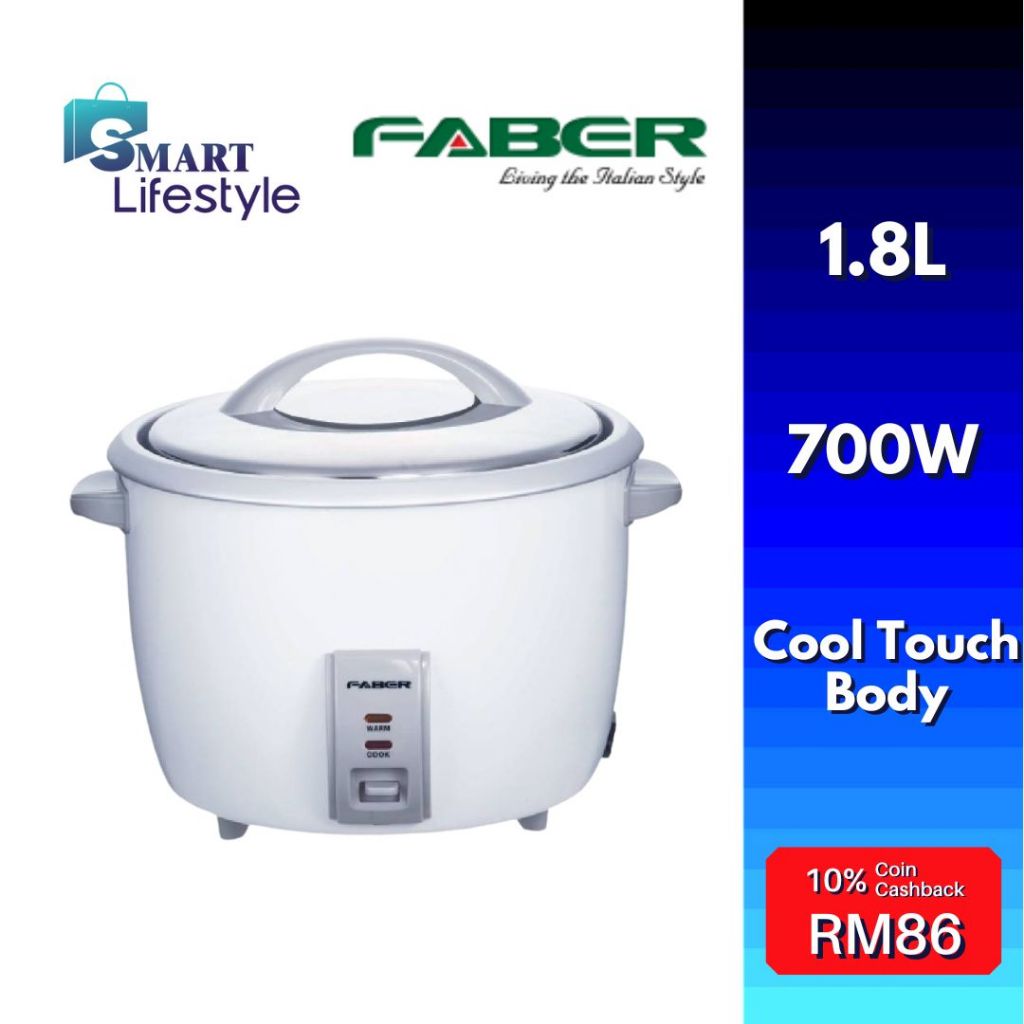 Faber 700W Traditional Rice Cooker (1.8L) FRC 218 | Shopee Malaysia