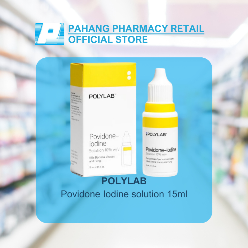 POLYLAB Povidone Iodine solution 15ml | Shopee Malaysia