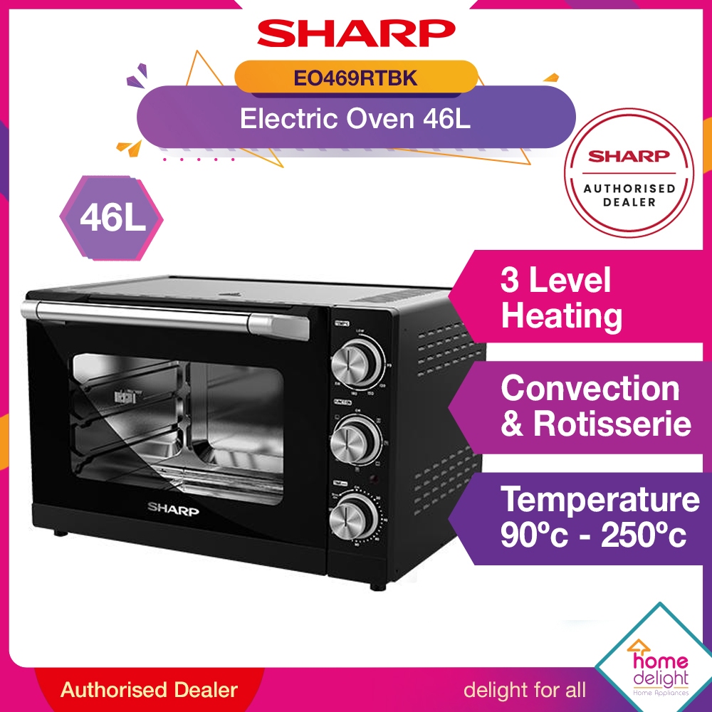 Sharp Electric Oven 46L EO469RTBK | Shopee Malaysia