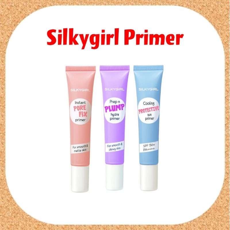 Silkygirl Instant Pore Fix Primer/ Prep N Plump Hydra Primer/ Cooling ...