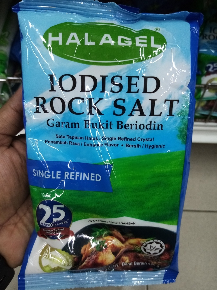 HALAGEL IODISED ROCK SALT / GARAM BUKIT BERIODIN 400G | Shopee Malaysia
