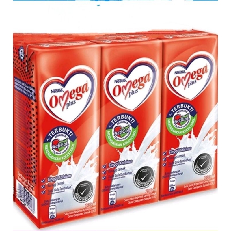 NESTLE OMEGA PLUS MILK DRINK (3x200ml) | Shopee Malaysia