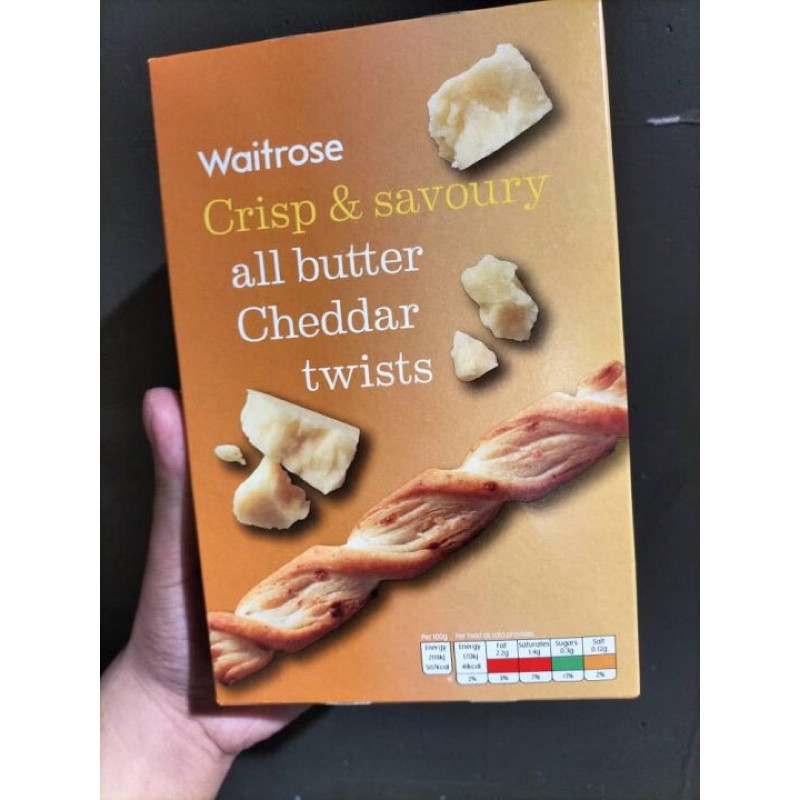 Waitrose Crisp & Savoury All Butter Cheddar Twist 125gram | Shopee Malaysia